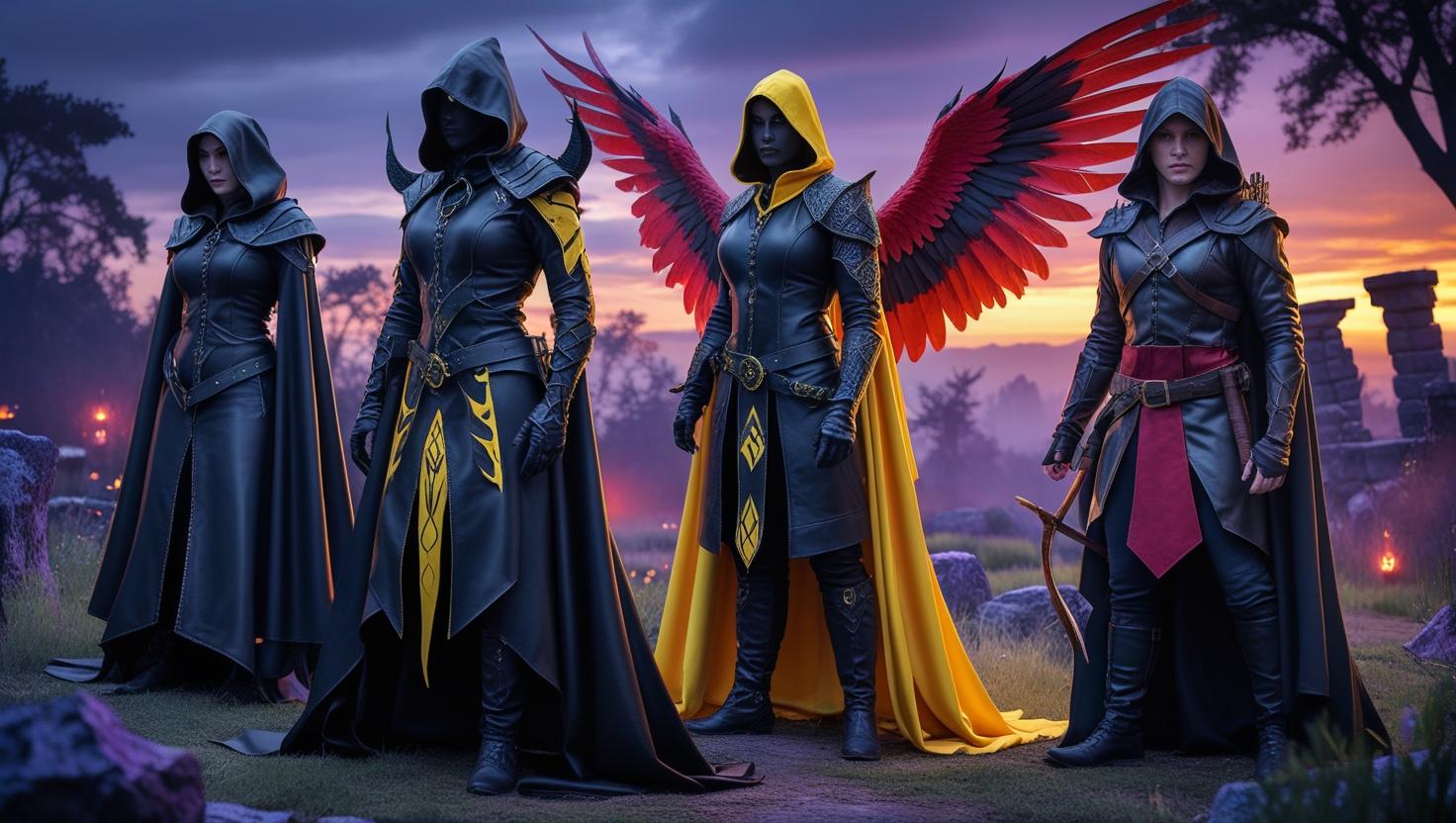Mystic Character Cosplay Costumes | CreedLeather