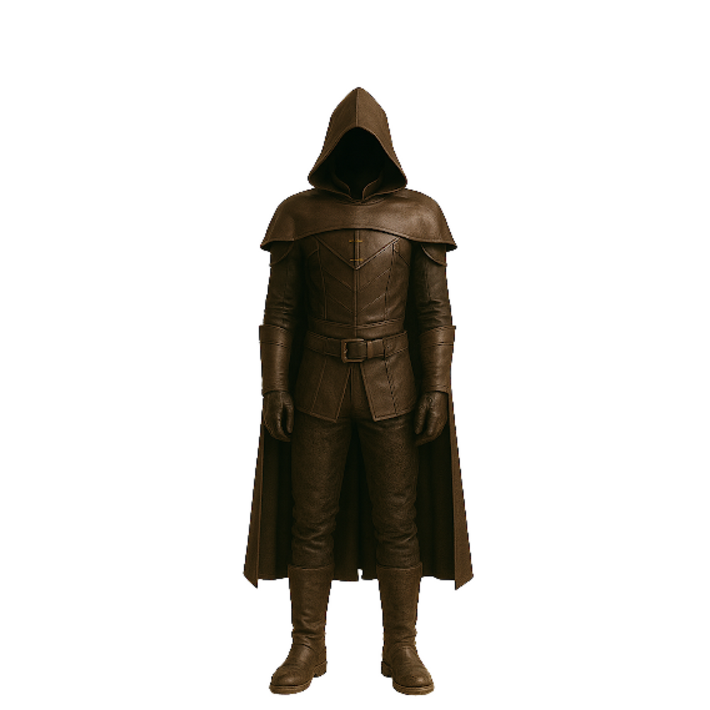 Handmade Leather Assassin Costume | Medieval Rogue & Fantasy Outfit