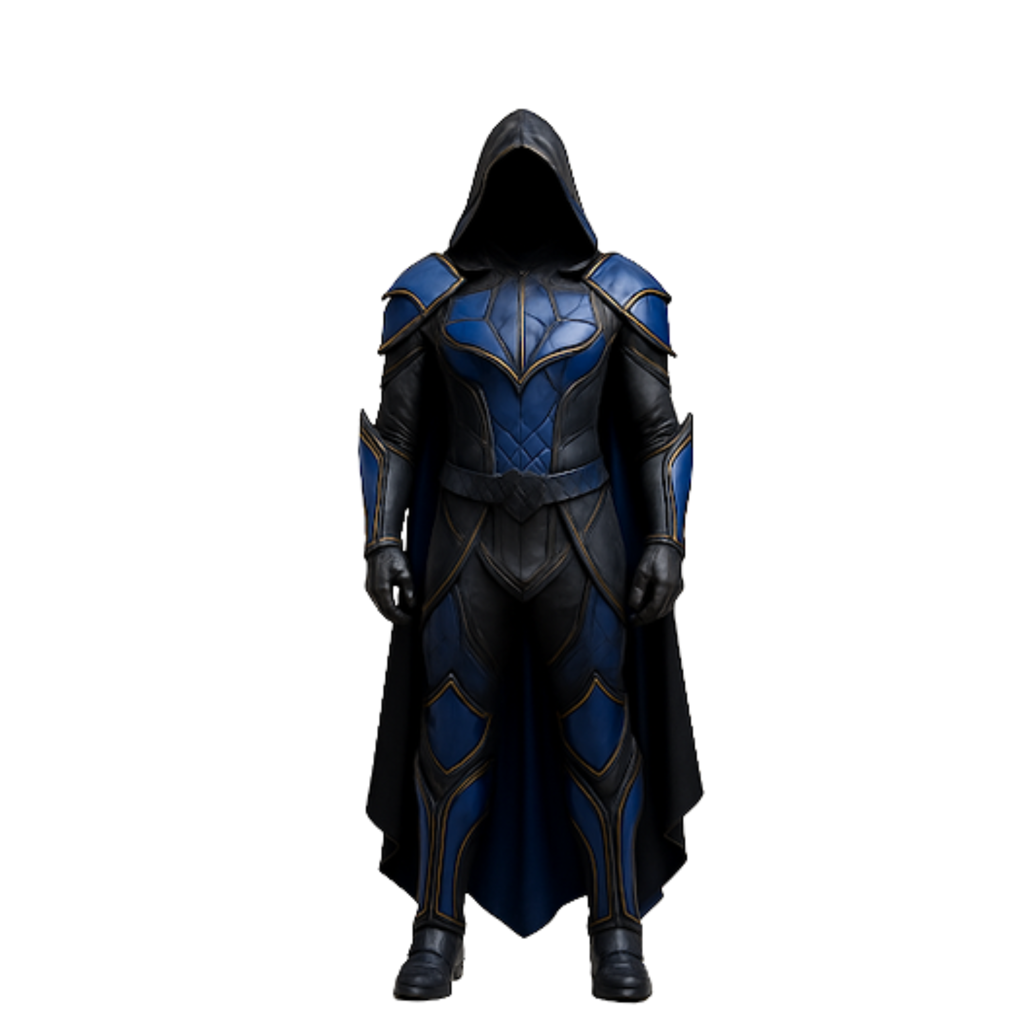 Handmade Black Leather Medieval Cloak Armor Set: Gothic Knight LARP Co